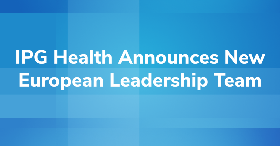 IPG Health Announces New European Leadership Team